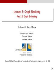 Graph Similarity Approaches And Graph Embedding Methods Course Hero