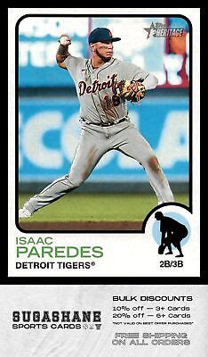 2022 Topps Heritage 502 Isaac Paredes Tigers Baseball Card Ebay