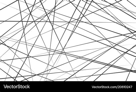 Chaotic Abstract Lines Pattern Background Vector Image