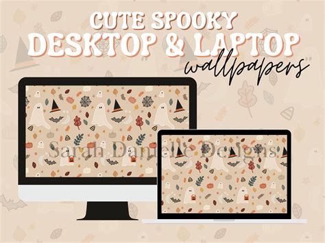 Halloween Desktop Background Cute Spooky Laptop Wallpaper Digital