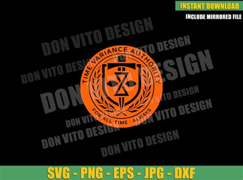 Tva Marvel Badge Svg Png Time Variance Authority Logo Cut File Cricut