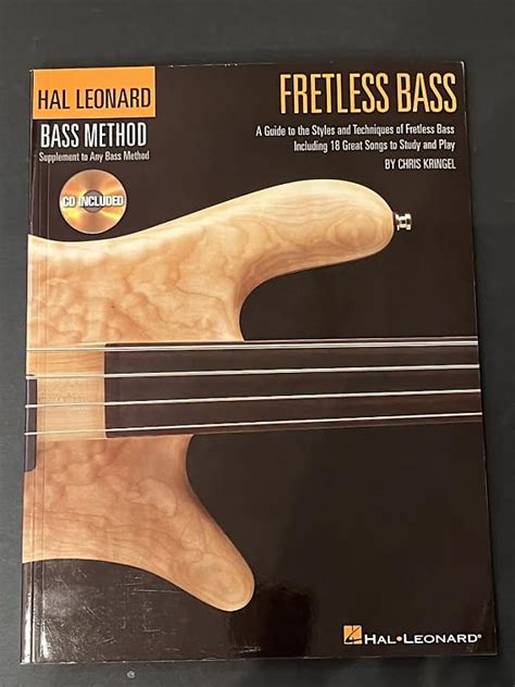 Bass Method Fretless Bass Tab Book Wcd Reverb