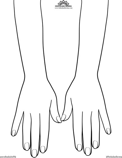 Blank Hand Template Design Your Own Hand Gestures All Free Printables