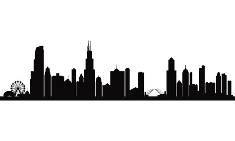Chicago City Skyline Silhouette Background Artofit