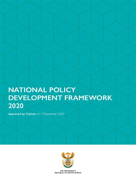National Policy Development Framework 2020 Pdf Policy Bill Law