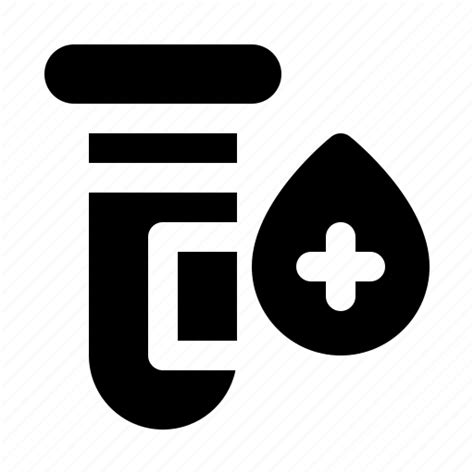 Blood Test Laboratory Sample Medical Chemistry Icon Download On