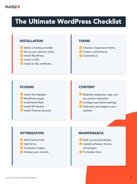 How To Launch A Wordpress Website Free Checklist Guide