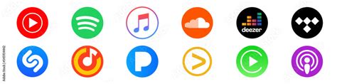 Apple Music Spotify YouTube Music SoundCloud Deezer Tidal Amazon