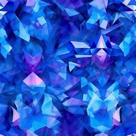 Premium Ai Image A Close Up Of A Blue And Purple Abstract Background With Triangles Generative Ai