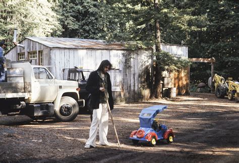 Carinthia West Neil Young With His Son Zeke At Broken Arrow Ranch