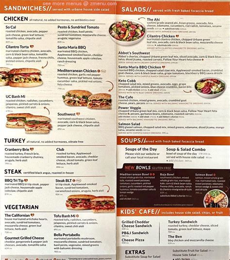 Online Menu Of Urbane Cafe Restaurant Menifee California 92584 Zmenu