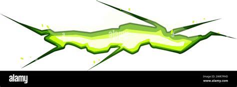 Effect Ground Crack Cartoon Vector Illustration Stock Vector Image