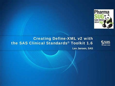 PDF Creating Define XML V2 With The SAS Clinical TYPICAL PROGRAM