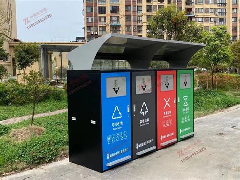 垃圾分类箱实际使用实拍效果 垃圾分类房 垃圾分类亭 垃圾分类箱 岗亭 候车亭 江苏中翔云环境科技有限公司