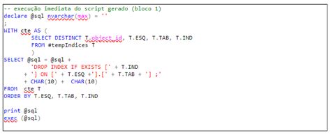 Scripts SQL e Tabelas de Sistema Parte 2 Criando Índices iMasters