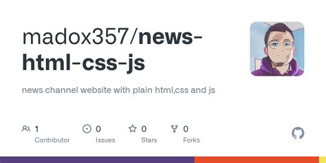 GitHub Madox News Html Css Js News Channel Website With Plain Html Css And Js