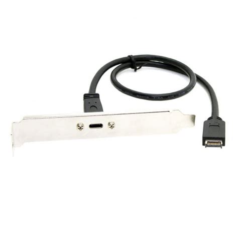 Cy Usb 3 1 Front Panel Header To Usb C Type C Female Extension Cable 40cm With Panel Mount Screw