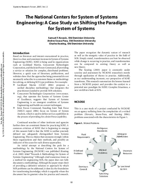 pdf the national centers for system of systems engineering a case