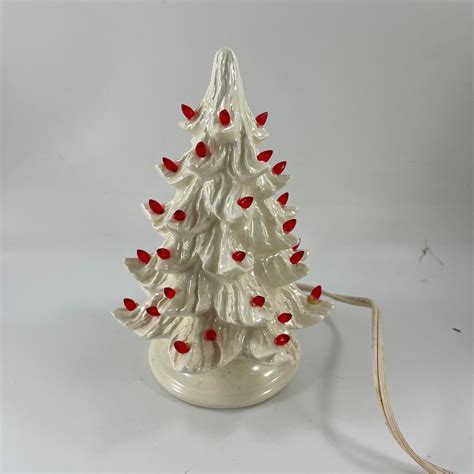 Vintage Ceramic Light Up Christmas Tree Electric Still Works Etsy