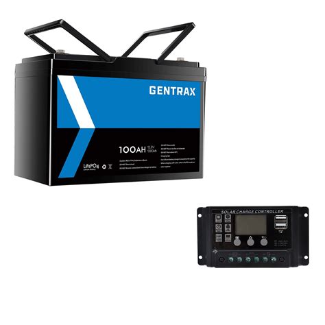 Buy Gentrax 12v 100ah Lithium Battery 30a Solar Charge Controller Pwm