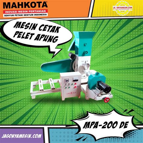 Jual Mahkota Mesin Cetak Pelet Apung Cetak Pangan Ikan Mpa 200 De
