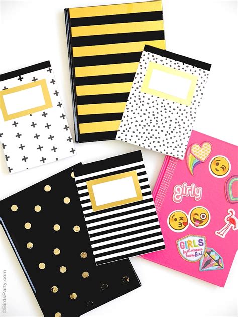 Diy Video Easy Customized Notebooks Party Ideas Party Printables Blog