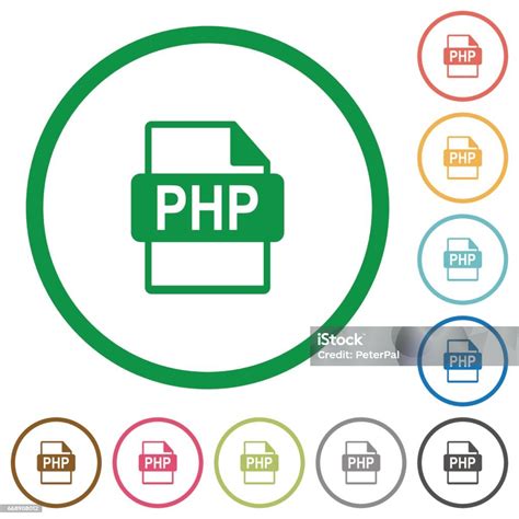 Php 파일 형식 플랫 아이콘 설명 0명에 대한 스톡 벡터 아트 및 기타 이미지 0명 Php 프로그래밍 언어 가상현실