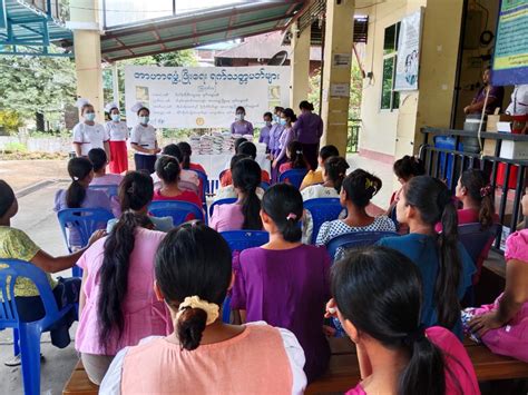 သရက်ချောင်းမြို့နယ်၌ ကိုယ်ဝန်ဆောင်မိခင်များအား အာဟာရဖွံ့ဖြိုးရေးရက်သတ္တပတ်အဖြစ် ကျန်းမာရေးစောင့