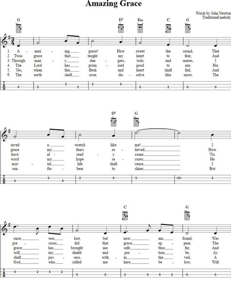Amazing Grace Mandolin Tab Page 1 View The Whole Song At