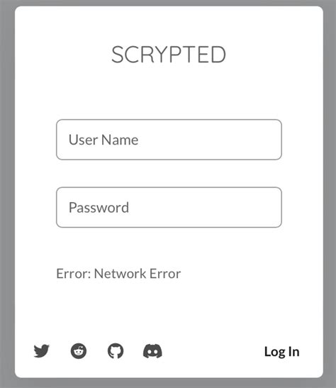 error network error r scrypted