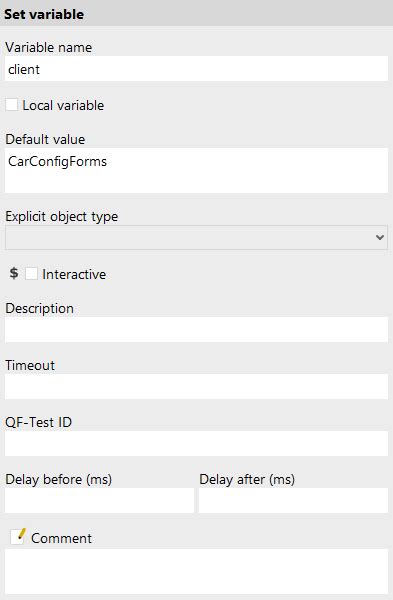 Setting Variables Qf Test Tutorial