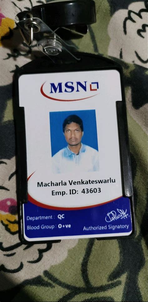 macharla venkateswarlu on linkedin my new company i d card 11 comments