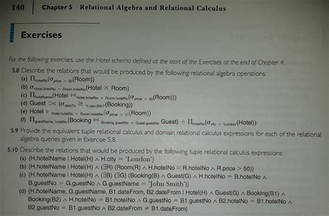 Solved 140 Chapter 5 Relational Algebra And Relational