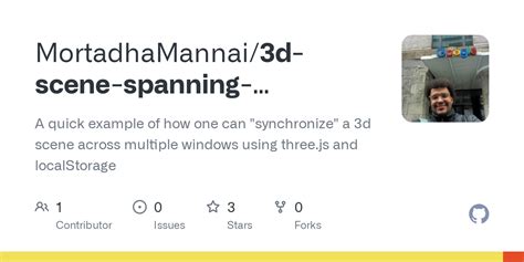 Github Mortadhamannai3d Scene Spanning Multiple Windows Using Threejs And Localstorage A