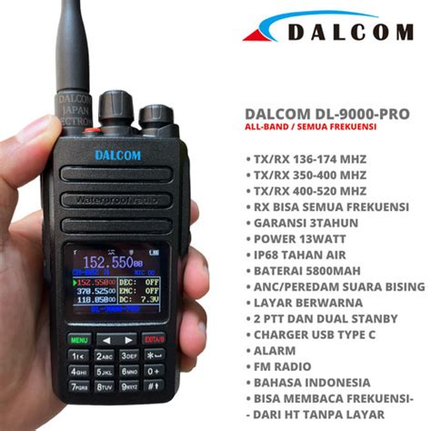 Jual Ht Dalcom Japan Dl 9000 Pro New Jakarta Barat Dalcom Indonesia Tokopedia