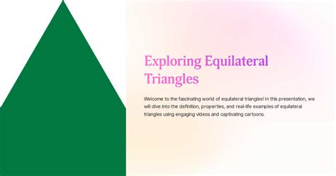Exploring Equilateral Triangles