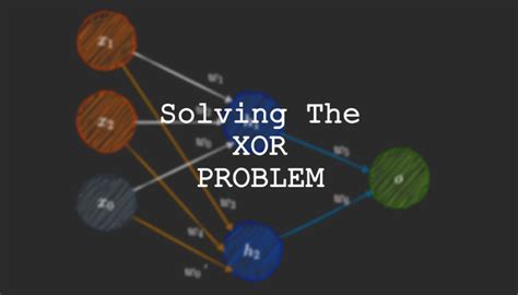 How Neural Networks Solve The Xor Problem Towards Data Science