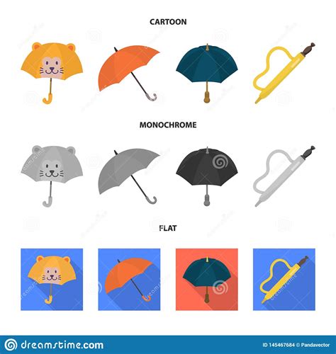 Vector Illustration Of Protection And Closed Icon Collection Of