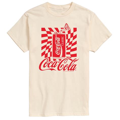 Coca Cola Warped Coke Can Mens Short Sleeve Graphic T Shirt