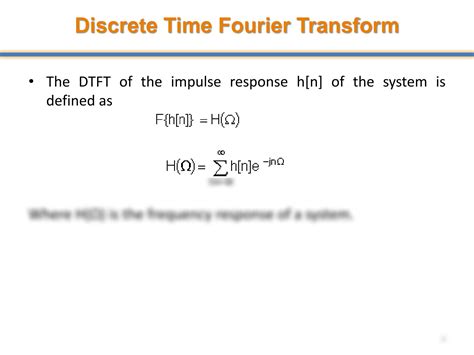 Solution Digital Signal Image Processing Discrete Time Fourier
