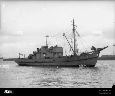 The Royal Navy During The Second World War Motor Minesweeper J 514 At Gravesend Kent England