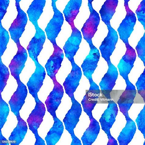 브러시 스트로크 와웨스 기하학적 그웅 패턴 블루 컬러 배경에서 원활 십대와 학교 키즈 패브릭 프린트 그레인지 디자인을 위한 건지 콜라주 수채화 텍스처 0명에 대한 스톡 벡터