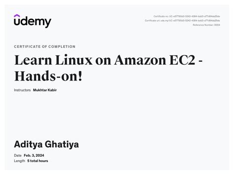 Aditya Ghatiya On Linkedin Udemy Course Completion Certificate