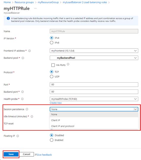 konfigurieren des azure load balancer verteilungsmodus azure load balancer microsoft learn