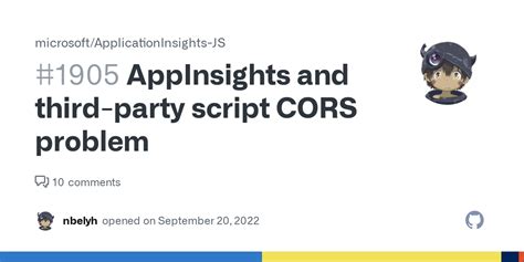 Appinsights And Third Party Script Cors Problem · Issue 1905 · Microsoft Applicationinsights Js