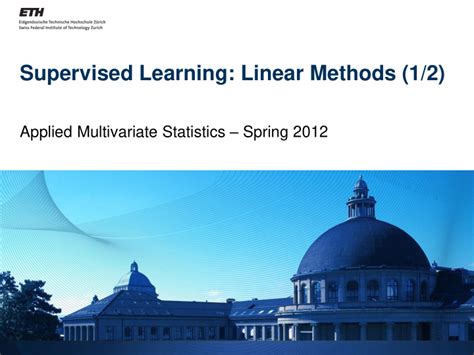Ppt Supervised Learning Linear Methods 12 Applied Multivariate