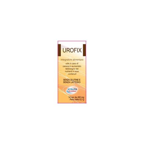 Nysura Farma Urofix Integratore Alimentare 14 Compresse Para Farmacia