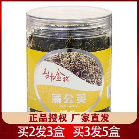 玉叶金花蒲公英60g 易拉罐装可泡水免洗长白山婆婆丁代用养生茶 虎窝淘