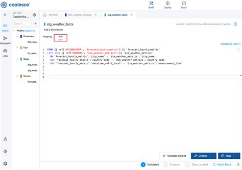 Databricks Quickstart Coalesce Documentation