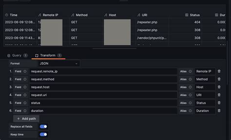 Processing Json Log Lines And Displaying Visualizations Based On Them